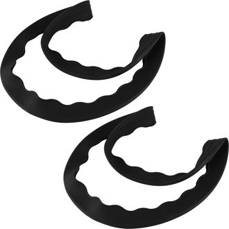 Valiclud 2 St&uuml;ck rutschfeste Barhocker Fu&szlig;polster aus Robustem Gummi Schwarz M&ouml;belbeinschoner f&uuml;r Bodenschutz bei 165 185 Zoll Stuhlbeinen Ger&auml;uschd&auml;mpfend und