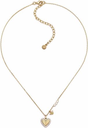 Emporio Armani Damen-Edelstahl- oder Sterlingsilber-Halskette mit Karabinerverschluss, Gl&auml;nzendes Gold