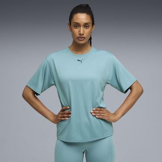 Puma Train All Day Essentials Relaxed T-Shirt Damen, Kleidung, Blau, XXS