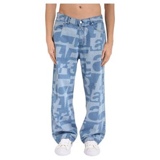 Arte Homme, Jeans, Bleu, Taille: W34 Wide Jeans