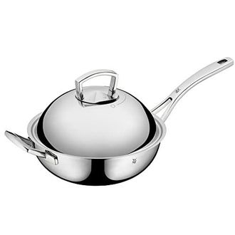 WMF Multiplier 753506040 Wok avec Couvercle en m&eacute;tal, 28 cm
