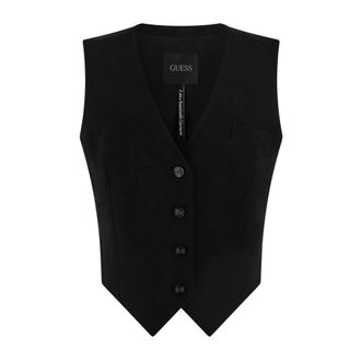 Guess Femme, Vestes, Noir, Taille: 42 FR SL Theoline Perfect Vest