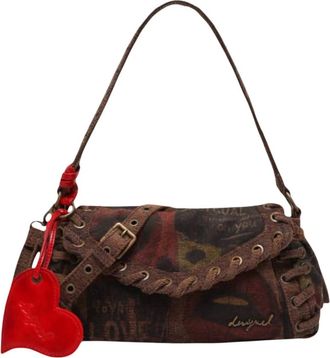 Desigual Sac Graffiatto Zara - Femme - Sacs - Brun - Taille: ONE Size