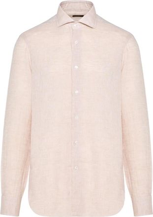 Barba Homme, Chemises, Beige, Taille: 4XL Chemise en lin