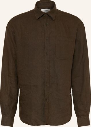 Nn.07 Nn.07 Leinenhemd Dino Comfort Fit gruen