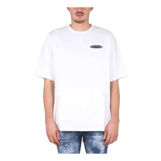 Dsquared2 D2 Surf Board T-Shirt - - Tops - Herren - Wei&szlig; - M