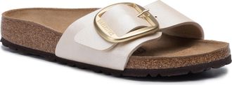 Birkenstock Pantoletten Birkenstock Madrid Big Buckle 1015279 Beige
