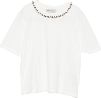 Ermanno Scervino T-shirt en coton brod&eacute;