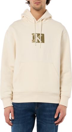 Calvin Klein Herren Soft Box Monogj30J327093 Kapuzenpullover, Antique White, S