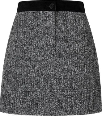 STUDIO TOMBOY knitted mini skirt - Gris