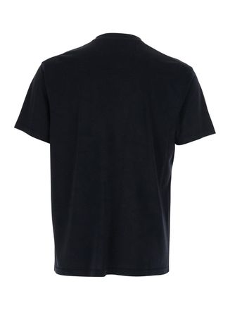 Tom Ford Mens T-Shirt Crew Neck Black Cotton Blend Lyocell T-Shirts And Polos