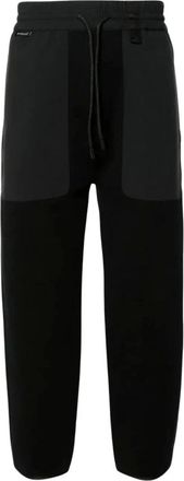 Moncler Tricot Cotton Track Pants - Homme - Pantalons - Noir - Taille: M