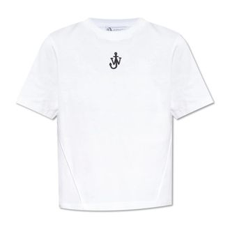 J.W.Anderson Femme, Tops, Blanc, Taille: 36 FR T-shirt avec Logo