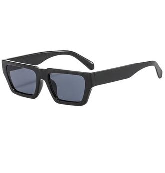 Generic Lunettes De Soleil D&eacute;coratives For Hommes Et Femmes, Monture Petite, Id&eacute;ales For Les Vacances, Sports Plein Air(Black)