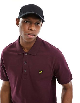 Lyle & Scott Lyle & Scott - Plain - Polohemd in Burgunderrot