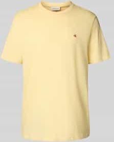 Calvin Klein Jeans T-Shirt mit geripptem Rundhalsausschnitt