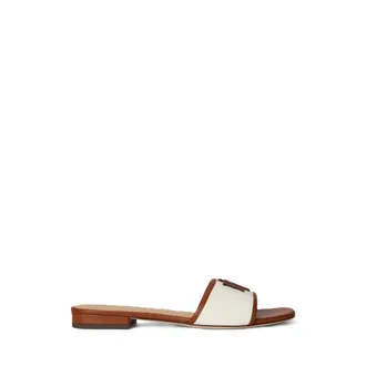 Ralph Lauren Femme, Chaussures, Beige, Taille: 40 EU Everley Sld2 Slide Sandal