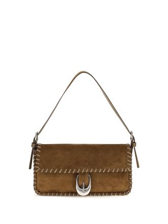 Staud Harlow Suede Shoulder Bag - Brown