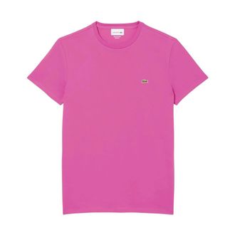 Lacoste Homme, Tops, Rose, Taille: 2XL T-shirt classique &agrave; manches courtes