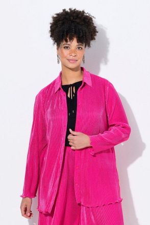 Miamoda Longbluse Plissee-Bluse A-Linie weiter Langarm