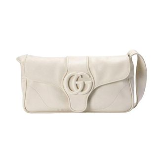 Gucci Horsebit 1955 Medium Schultertasche - - Bags - Damen - Wei&szlig; - ONE SIZE