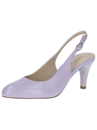 Caprice Damen Slingpumps aus Leder Elegant, Lila (Lavender Nappa), 38.5 EU