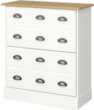 ebuy24 Orienty Schuhschrank 2 Klapptüren weiß