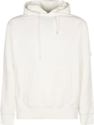 C.P. Company lens-detail hoodie - Weiß