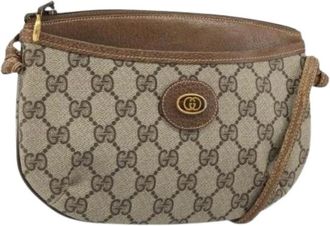 Gucci Sac bandouli&egrave;re vintage GG Canvas Pre-owned - Femme - Pre-owned - Brun - Taille: ONE Size