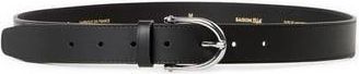 Saison 1865 rindsledergürtel - schwarz