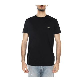 Lacoste Basic Crew T-shirt - - Tops - Herren - Schwarzk - 2XL