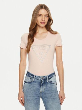 Guess T-Shirt W5RI11 J1314 Rosa Regular Fit