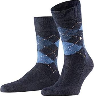 Burlington Preston M SO chaudes motif fantaisie 1 paire, Chaussettes Homme, Bleu (Dark Navy 6375), 40-46
