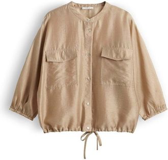OPUS Satinbluse Funuk aus Satin mit dezentem Schimmer