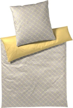 Joop Mako-Satin-Bettw&auml;sche-Garnitur 4083 Cornflower Double Farbe Desert Sun Gr&ouml;&szlig;e 155x220cm+40x80