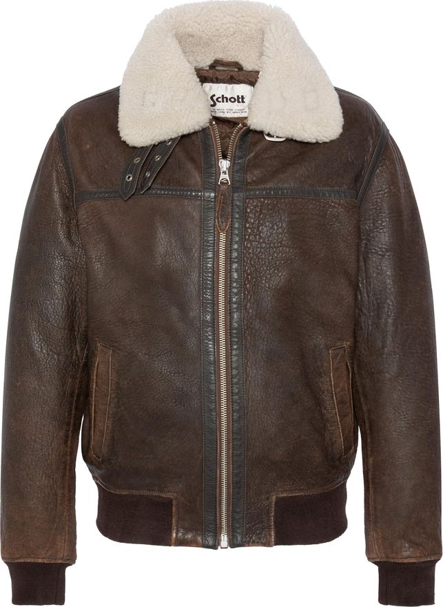 Schott NYC Herren Lcbombardier Lederjacke, braun, XL ab 326,90 € - auf ...