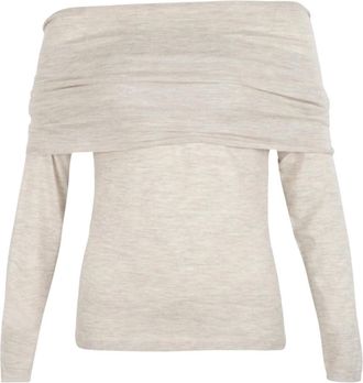 Max Mara Femme, Tops, Beige, Taille: 40 FR Lightweight Cashmere Sweater
