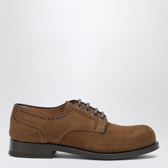 Churchs Tabakfarbene Schn&uuml;rschuhe aus Veloursleder