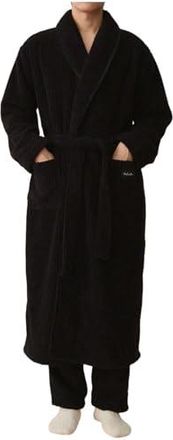 Generic Pyjama Homme Hiver Pyjama Polaire Homme Pyjama Homme De Classique Ensemble Cardigan Zipp&eacute; Hiver en Flanelle &Eacute;paisse Velours Corail Coupe Large V&ecirc;temen