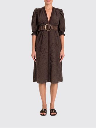 Twinset Robe Femme couleur Caf&eacute;