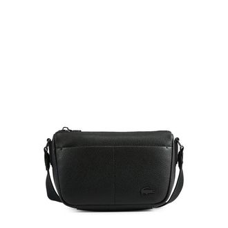 Lacoste Sac &agrave; bandouli&egrave;re reporter en cuir m&eacute;lang&eacute;