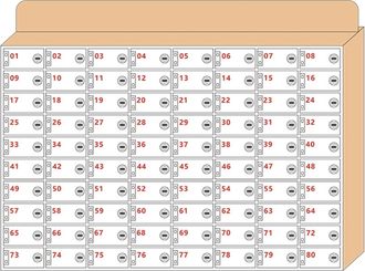 Generic Handygarage Schule, Handy Aufbewahrungsbox, Mit Abschließbarer Tür und Sicherem, Langlebigem Design. Geeignet for Schulen, Fabriken und Büros(80)
