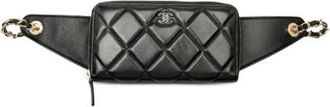Chanel Portefeuille Ceinture Pre-owned Chanel Vintage - Femme - Pre-owned - Noir - Taille: ONE Size