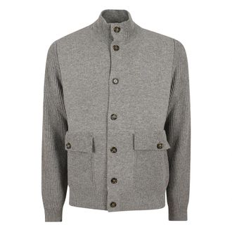 Lardini Giubbino Double in Maglia - - Knitwear - Herren - Grau - XL