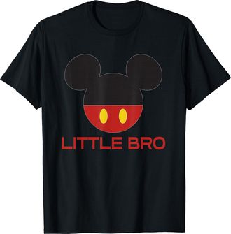 Disney Mickey Mouse Red Shorts Icon Little Bro Family T-Shirt