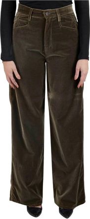 Kiton Femme, Pantalons, Vert, Taille: 38 FR Denim et cachemire, jean tailleur