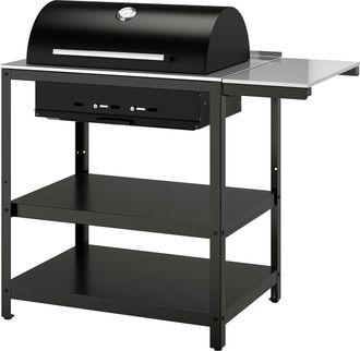 IKEA GRILLSKÄR Kohlegrill mit Beistelltisch