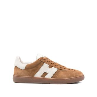 Hogan Braune Seide Nylon Sneakers - - Shoes - Herren - Braun - 40 EU