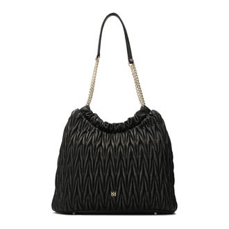 Kazar Schwarze gesteppte taschenf&ouml;rmige Handtasche - - Bags - Damen - Schwarzk - ONE SIZE