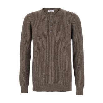 Roberto Collina Kaschmir-Seiden-Polo - - Knitwear - Herren - Braun - XL